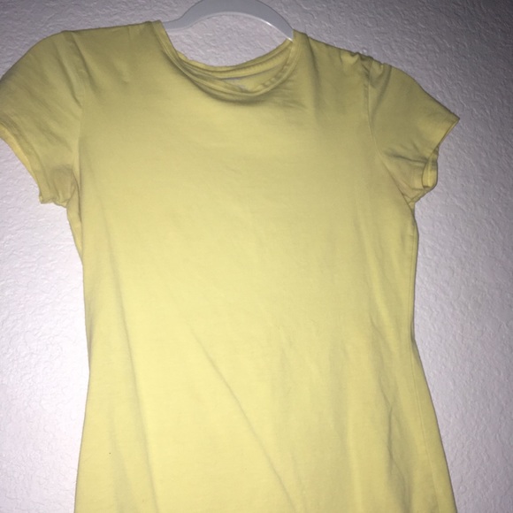 Tops | Plain Yellow Pastel Tee | Poshmark